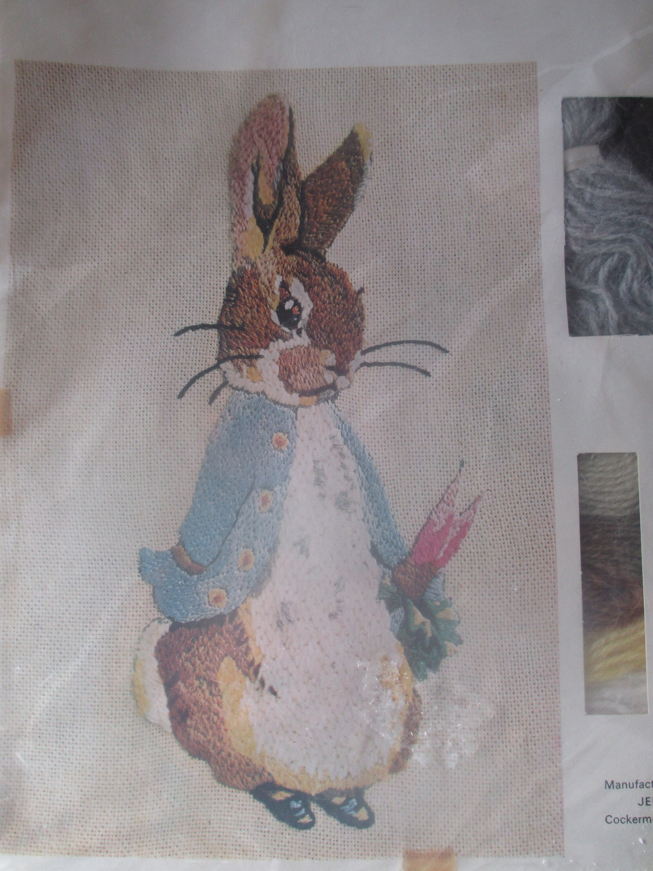 Peter Rabbit, Crewel Embroidery Kit, Beatrix Potter Crewel Embroidery ...