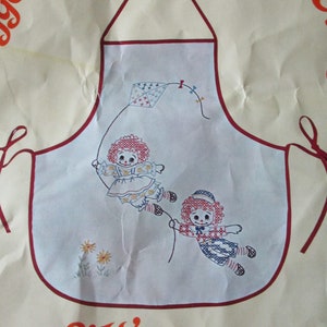 Raggedy Ann and Andy Apron Kit, CHILD'S Apron Kit, Vintage Raggedy Ann ...