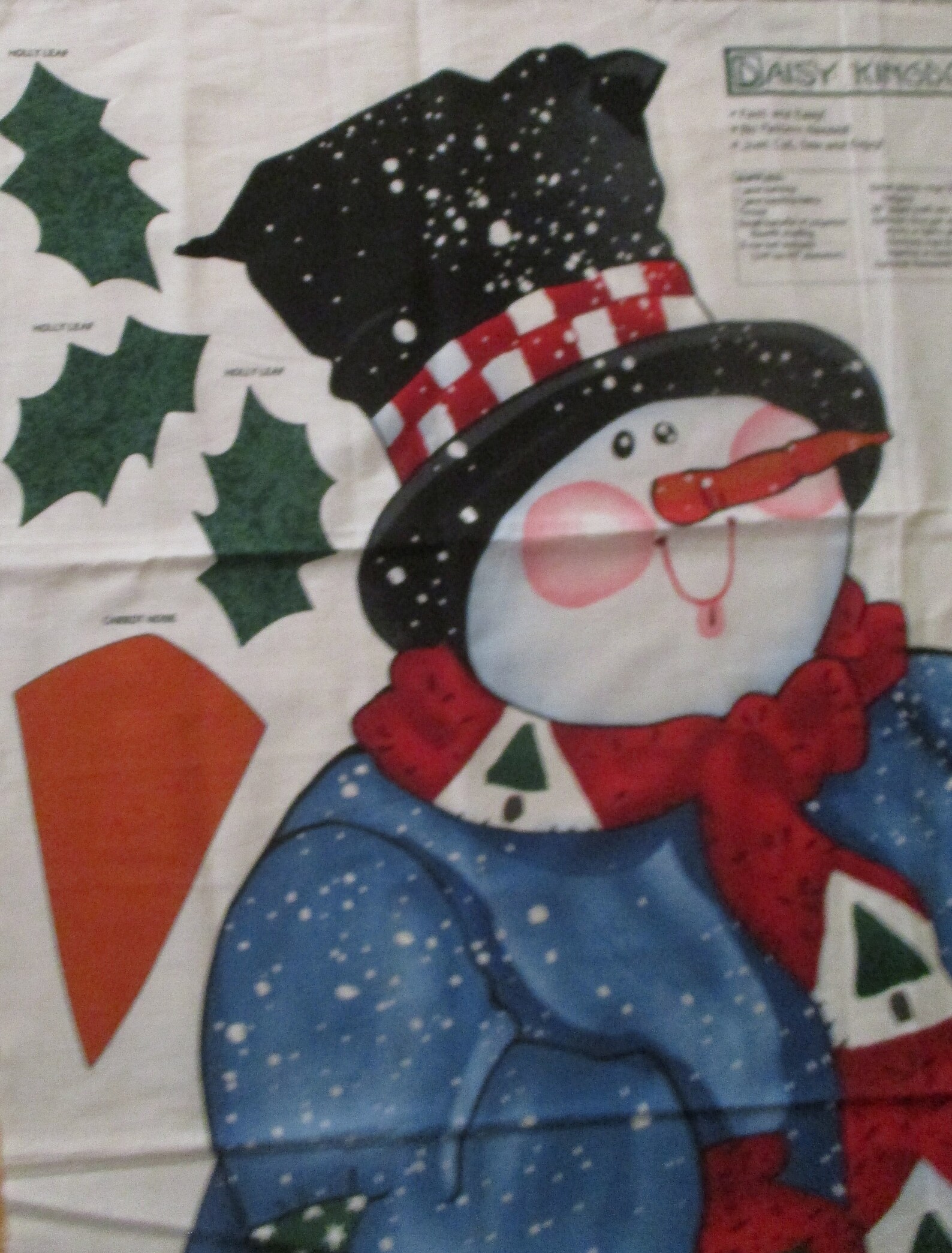 Snowman Door Panel Daisy Kingdom Snowman Fabric Panelsnowman - Etsy UK