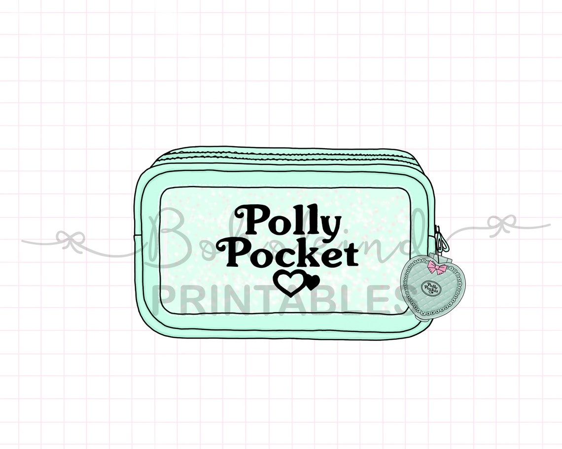 Polly Pocket Pouch Digital Printable Planner Die Cut - Etsy