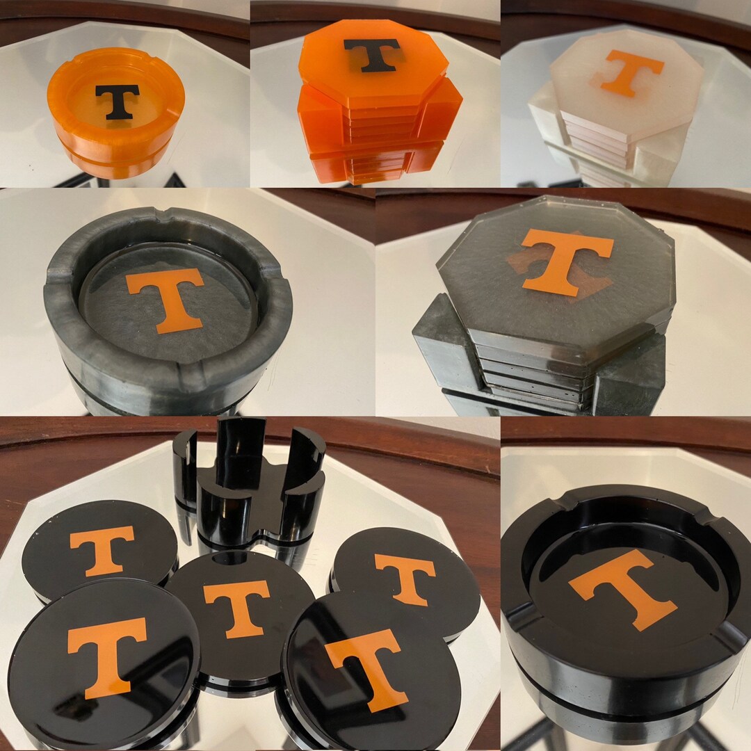 University of Tennessee Volunteers Ashtray Coaster Sets - Etsy