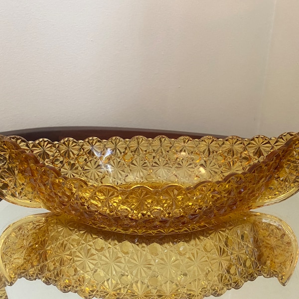Amber Daisy Depression Glass - Etsy