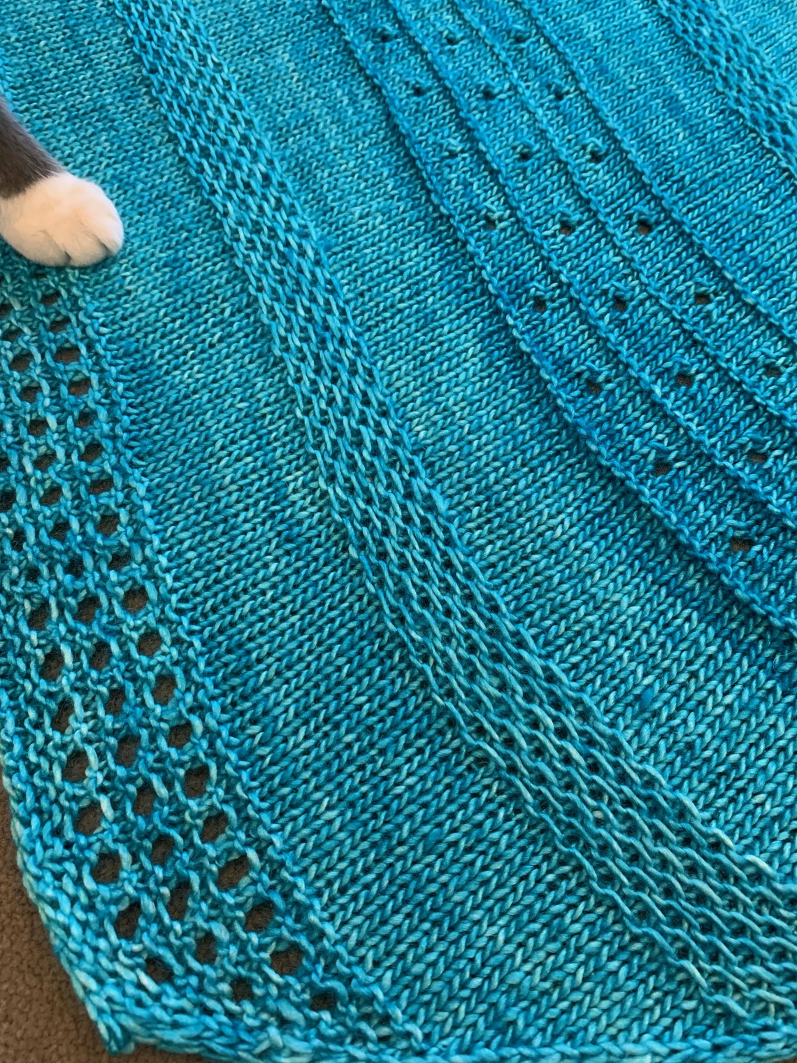 Beach Breeze Shawl Knitting Pattern, Easy Beginner Knit With DK Yarn ...