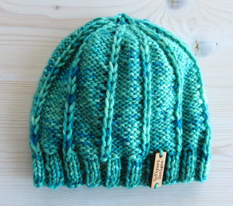 Easy Button Ponytail Hat Knitting Pattern, Beginner Messy Bun Beanie ...
