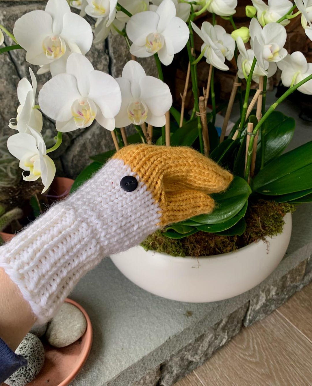 Goose Mittens Knitting Pattern, Duck Mitten Knitting Pattern, Sleeping ...