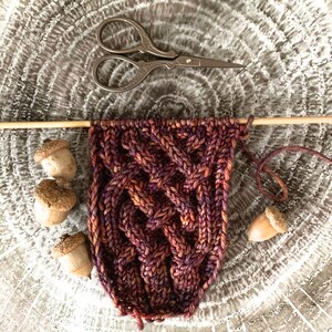 Cabled Headband Knitting Pattern, Saxon Braid for Bulky, Aran, Worsted ...