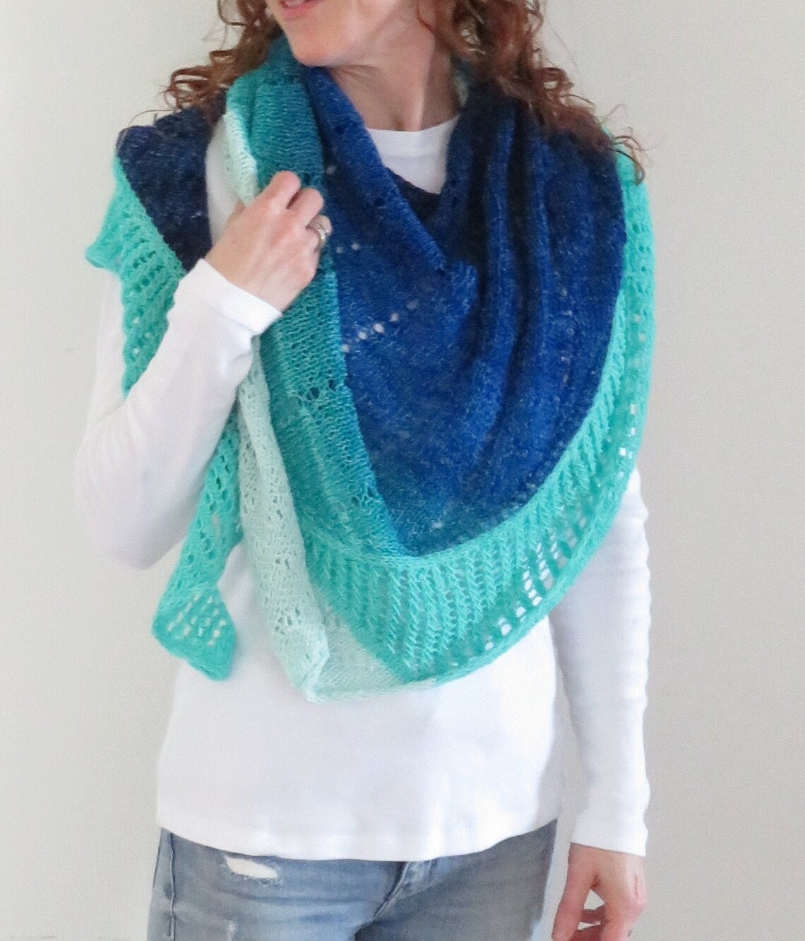 Sparkling Water shawl knitting pattern knitting pattern for | Etsy