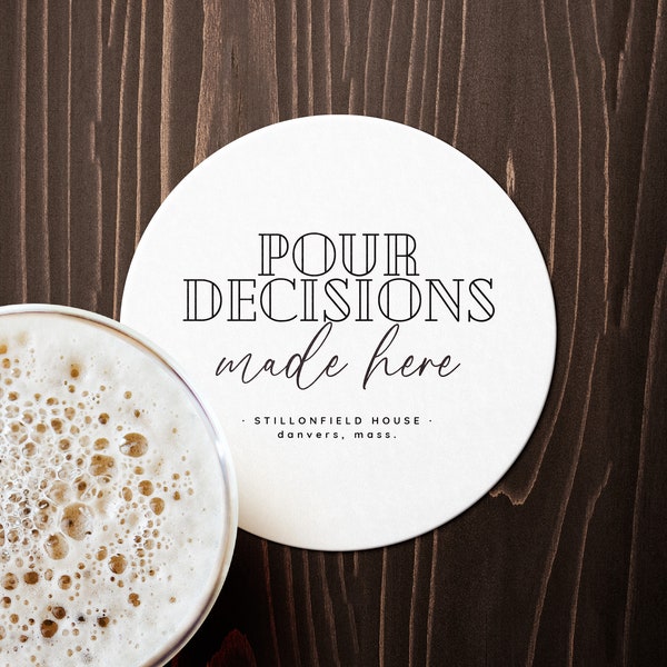 Personalized Paper Coasters - Etsy