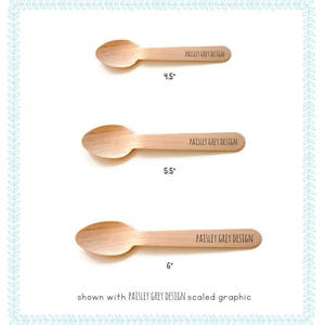 Personalized Wooden Utensils Available in Three Sizes Custom - Etsy