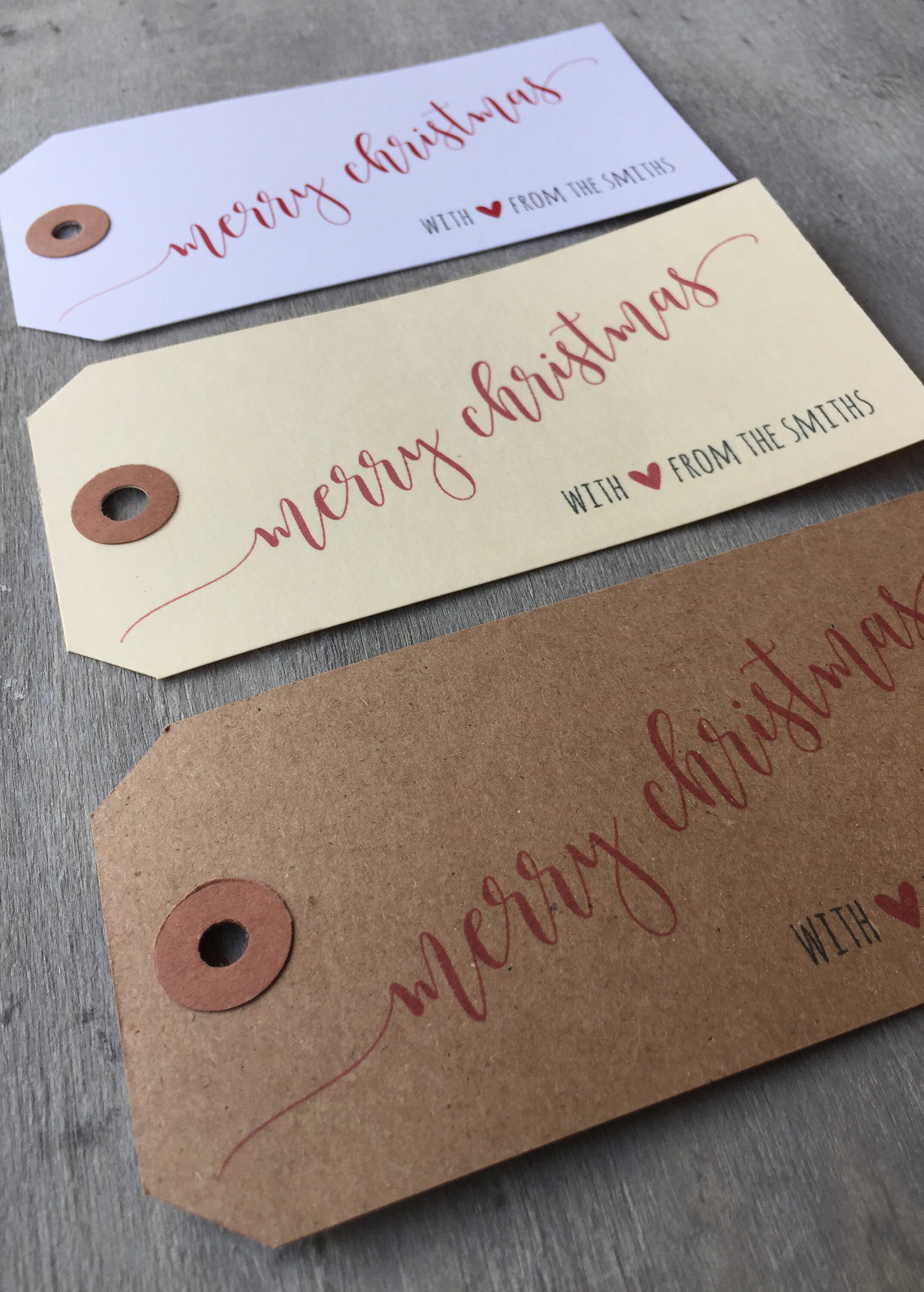 CUSTOM Printed Gift Tags for Wedding Birthday Graduation | Etsy