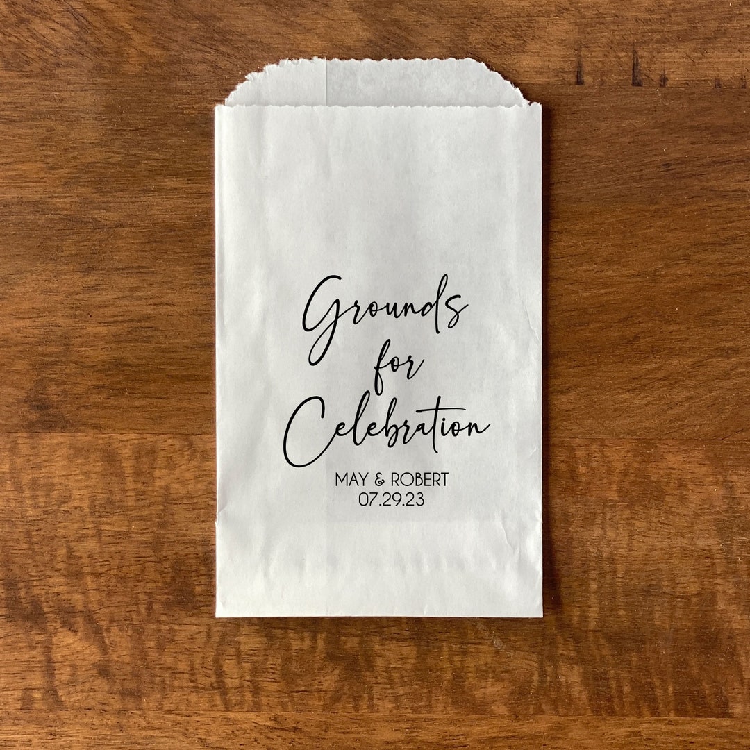Printed Paper Bags - Wedding Favor Bags - Shower - Party - Seed Bag ...