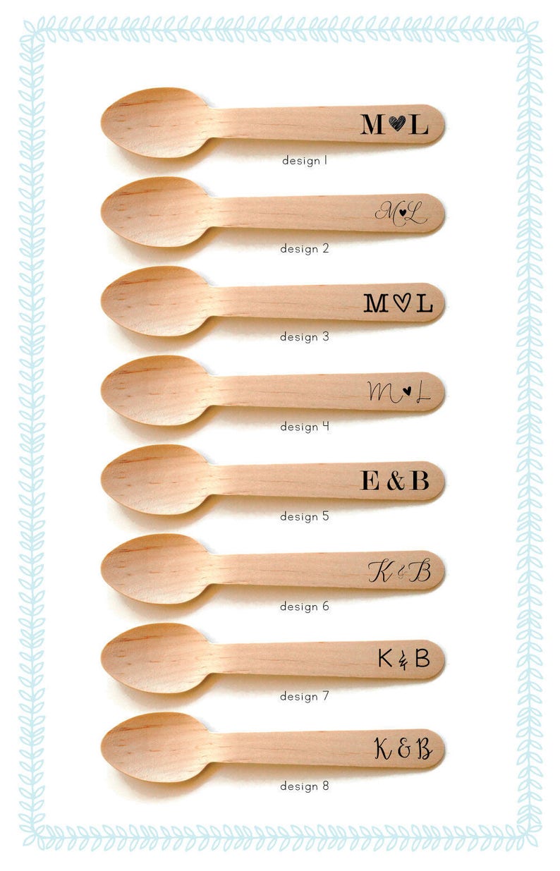 Personalized Wooden Utensils Available in Three Sizes Custom - Etsy
