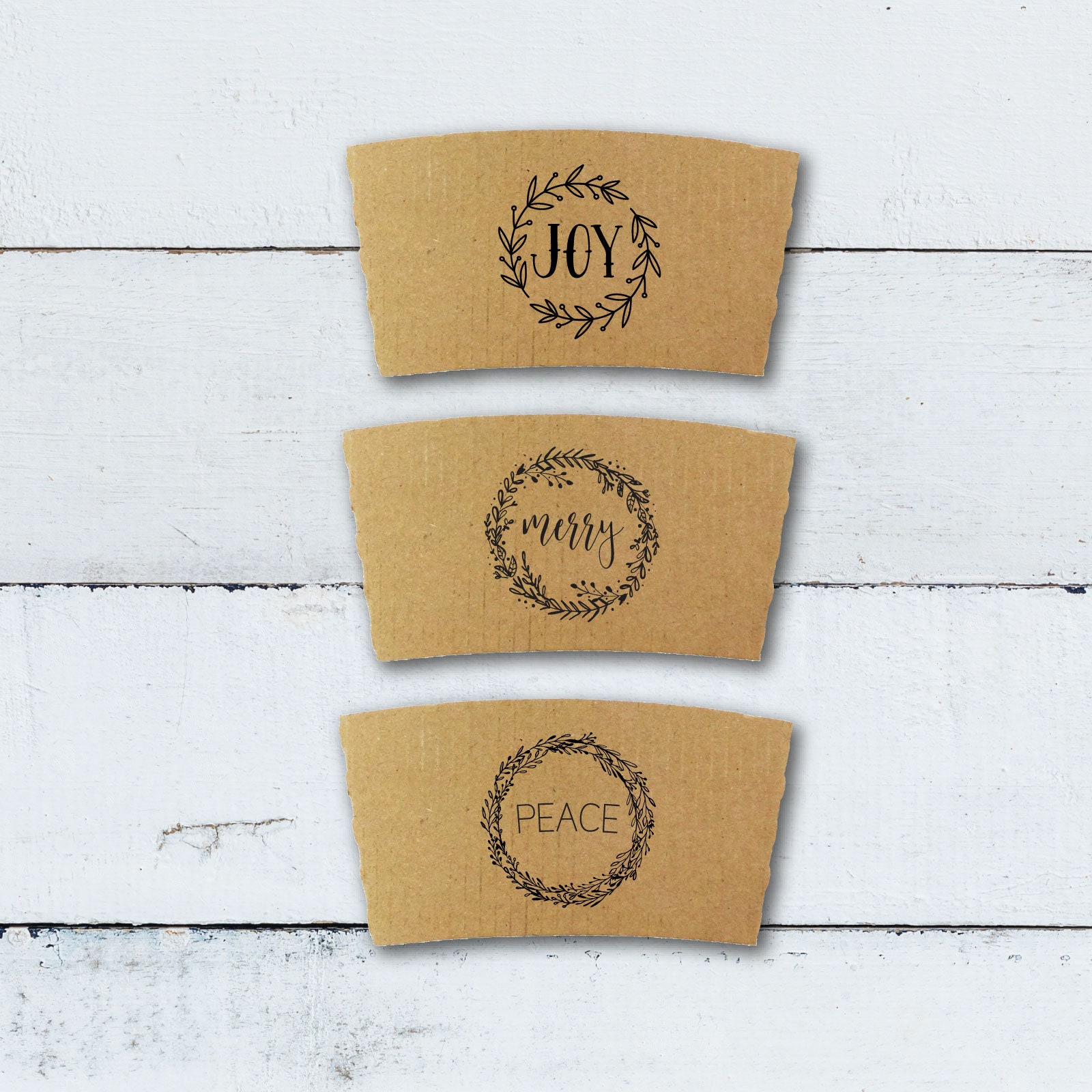 Holiday Variety Coffee Boxed Gift Sets!! Brown Kraft Sleeves, White ...