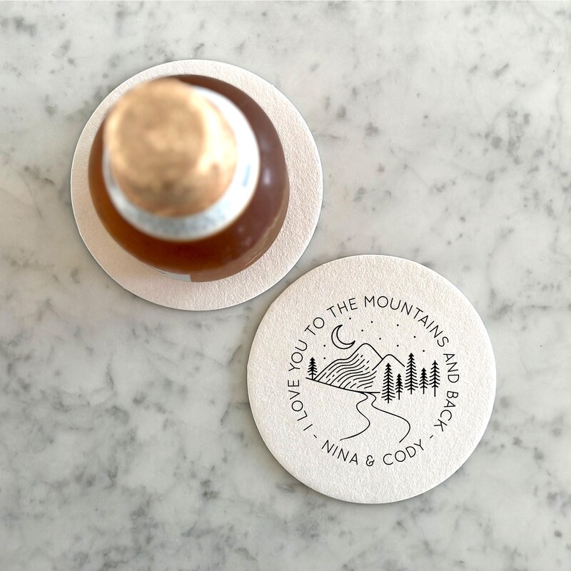 Personalized Paper Coasters - Etsy