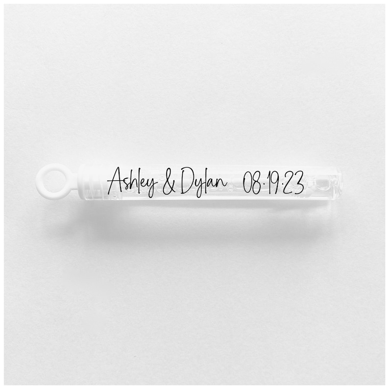 Bubble Wands With Printed Labels - Wedding - Birthday - Party - so Much ...
