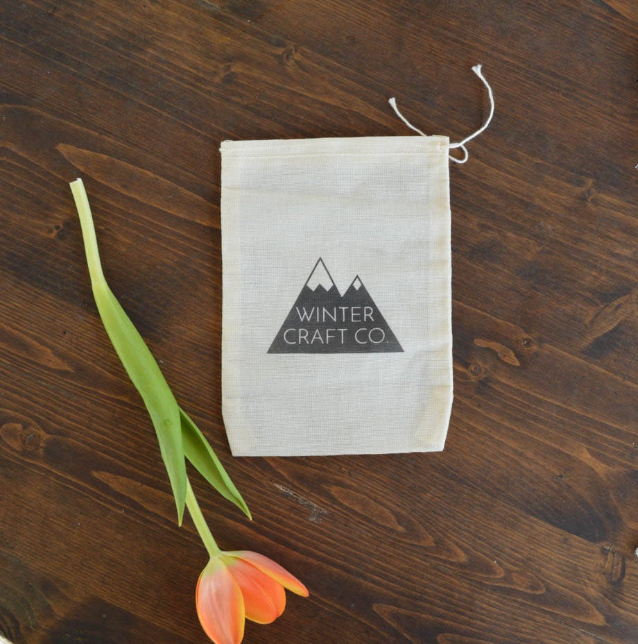 Personalized Muslin Cotton Bags Available in Four Sizes - Etsy