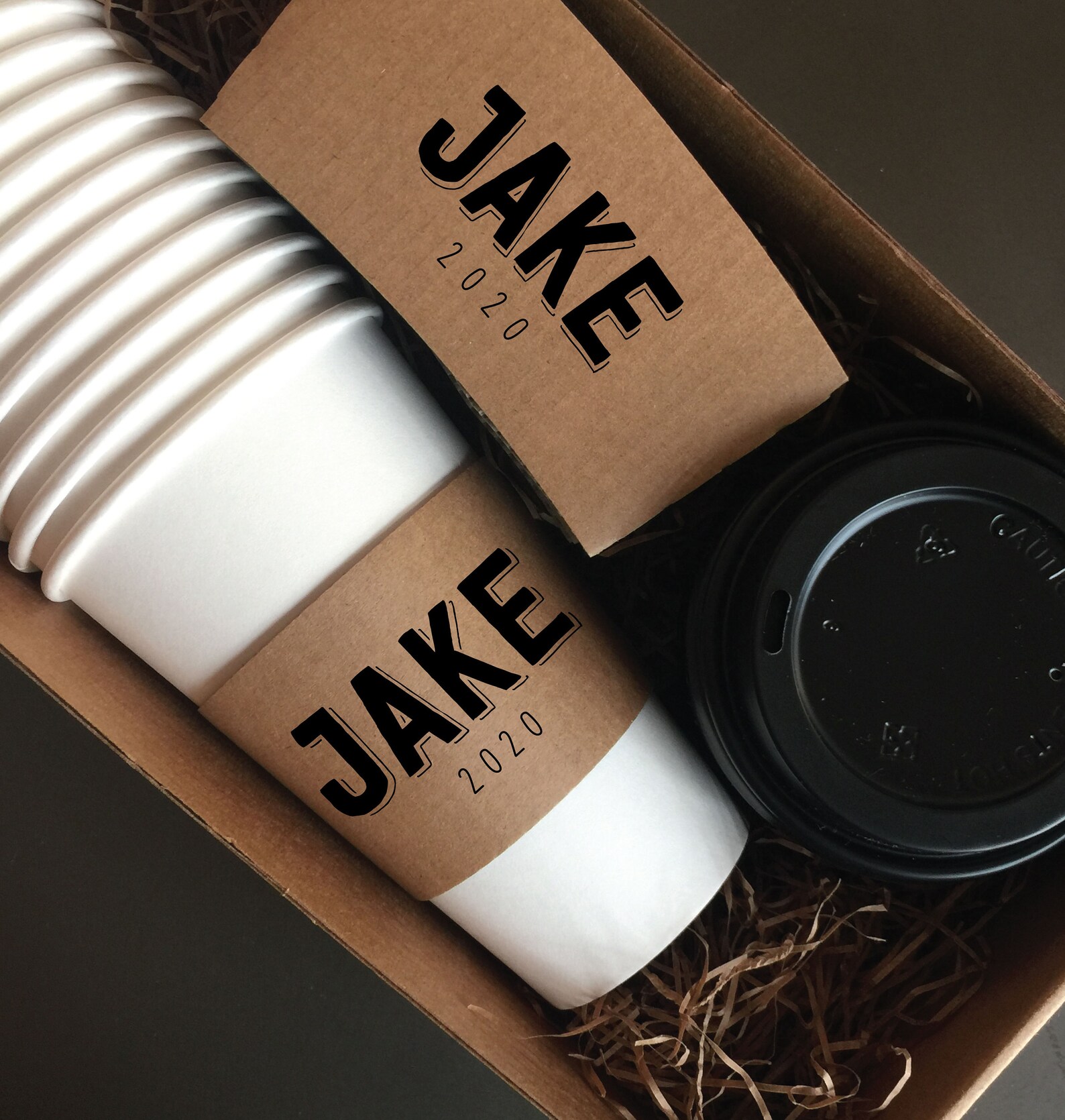 Custom GRADUATION Themed Natural Brown or White Kraft Coffee - Etsy