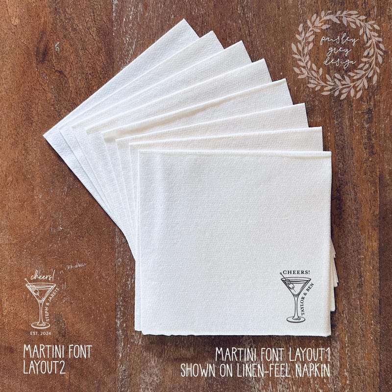 Cocktail Napkins - Etsy