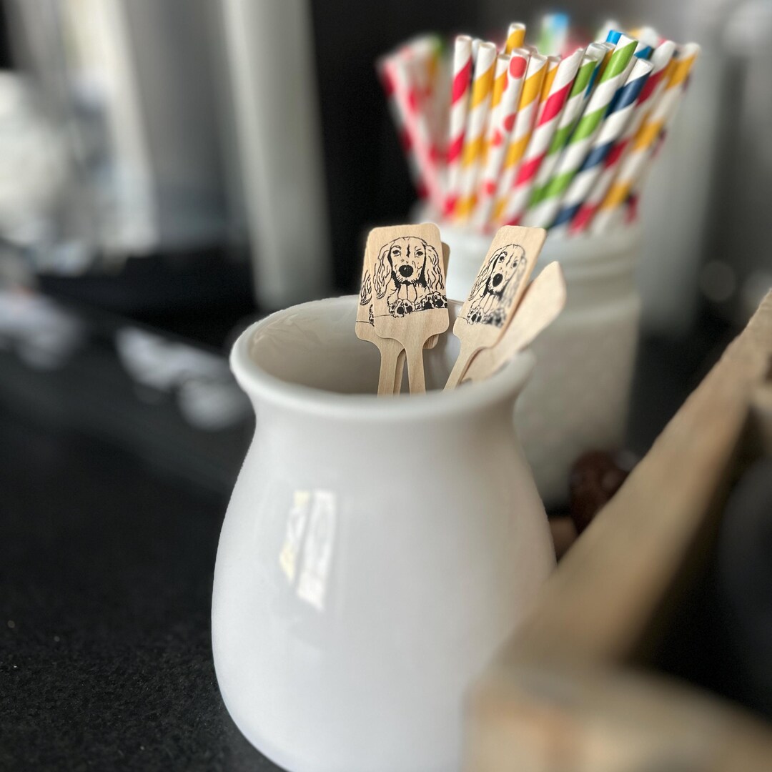 Custom Wooden Drink Coffee Stirrers, Cocktail Sticks or Cupcake Picks ...