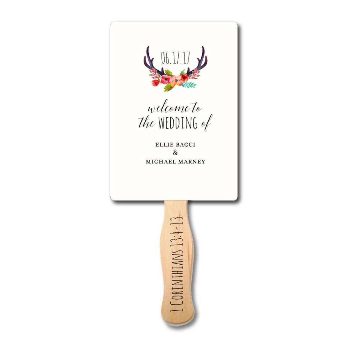 Personalized Wooden Fan Handles Custom Text or Graphic - Etsy