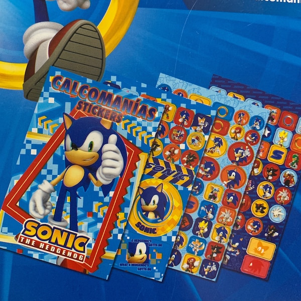 Sonic Sticker Sheet - Etsy