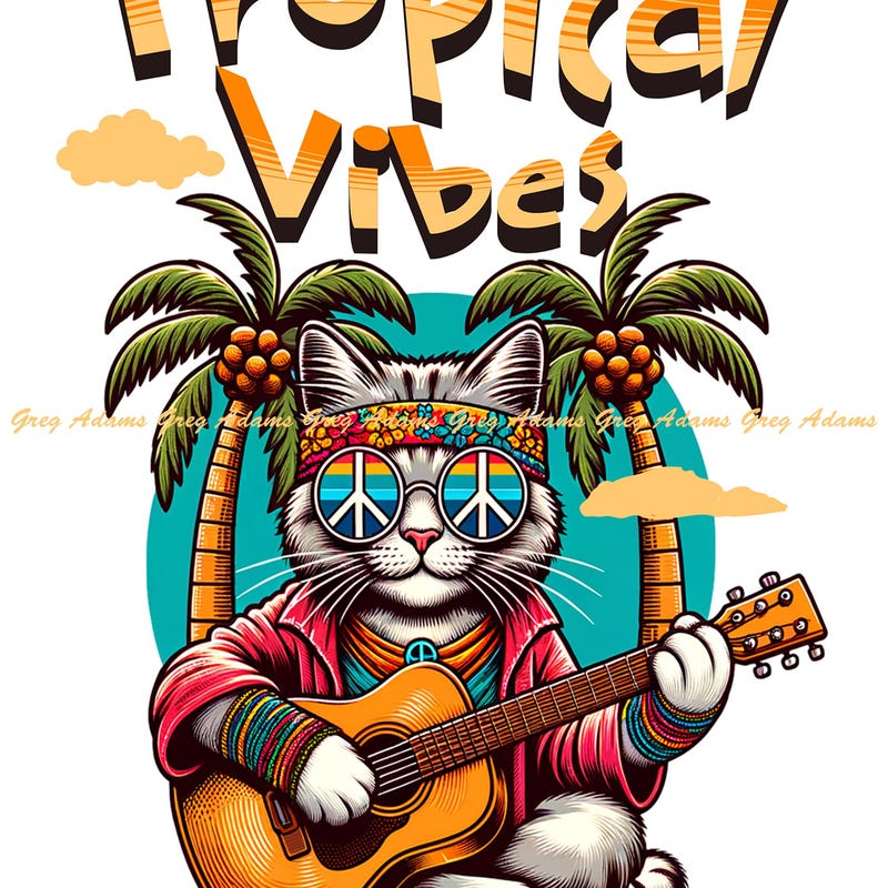 Hippie Cat - Etsy