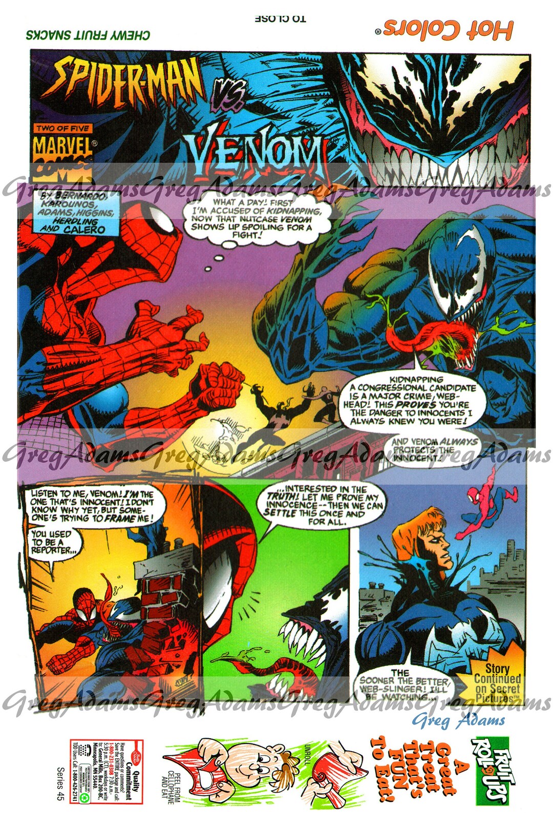 Spider-man Venom Fruit Roll-ups Re-live Your Childhood Snacking 12 X 18 ...