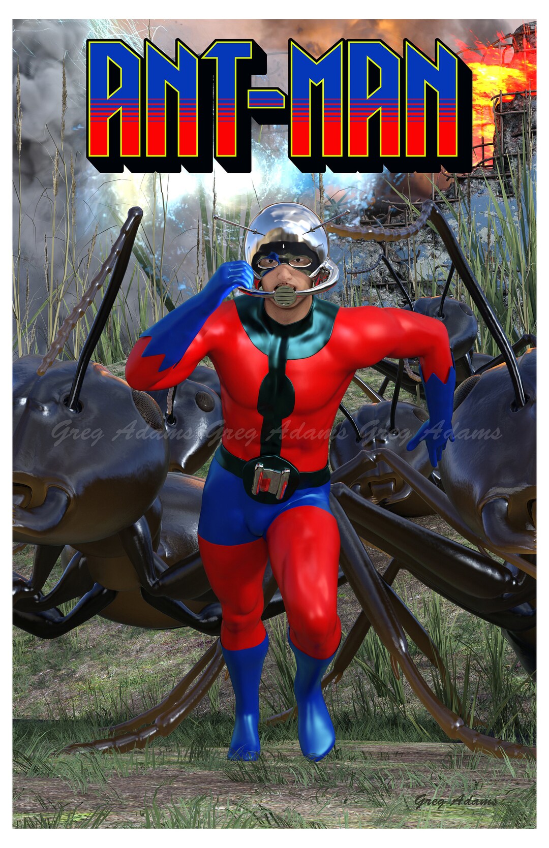 ANT-MAN Art 11 X 17 Hand Signed Print - Etsy