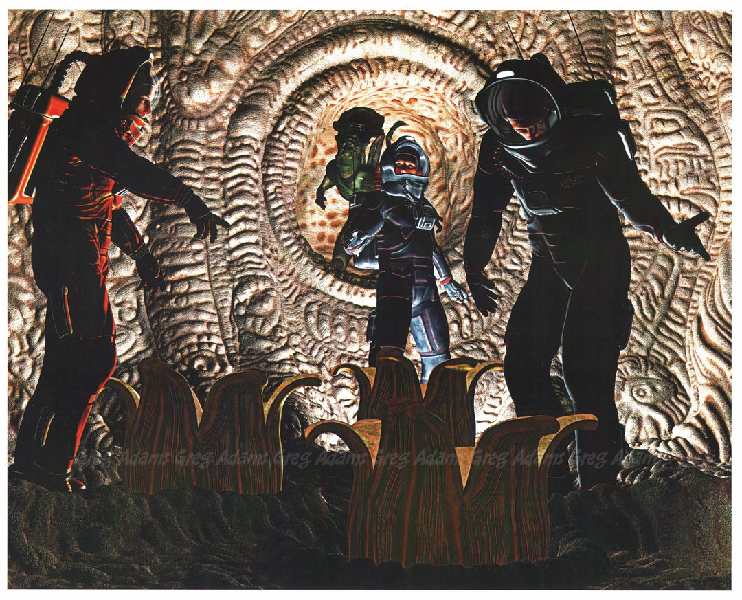 Alien Egg Chamber 11x17 Art Print- Hand Signed by Greg Adams - Etsy
