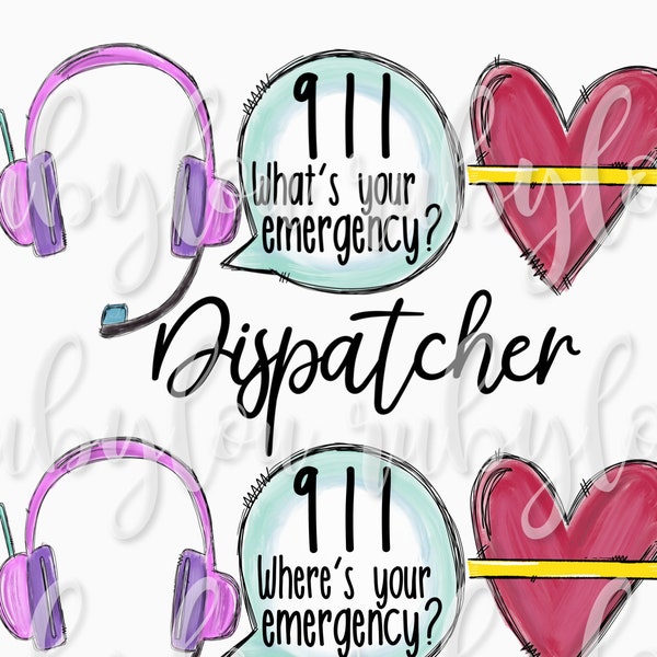 911 Dispatcher Artwork - Etsy