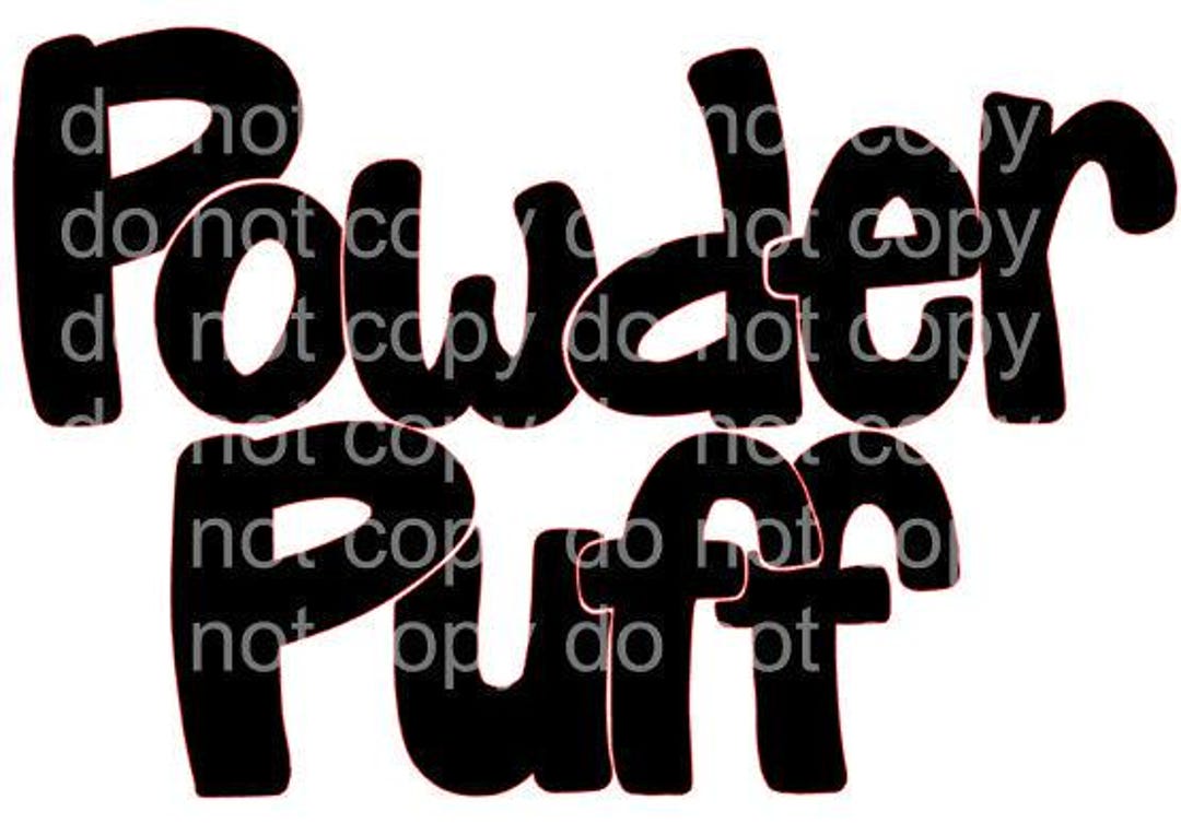 SVG | POWDER PUFF | Football | Digital Download || Cutfile Printable ...