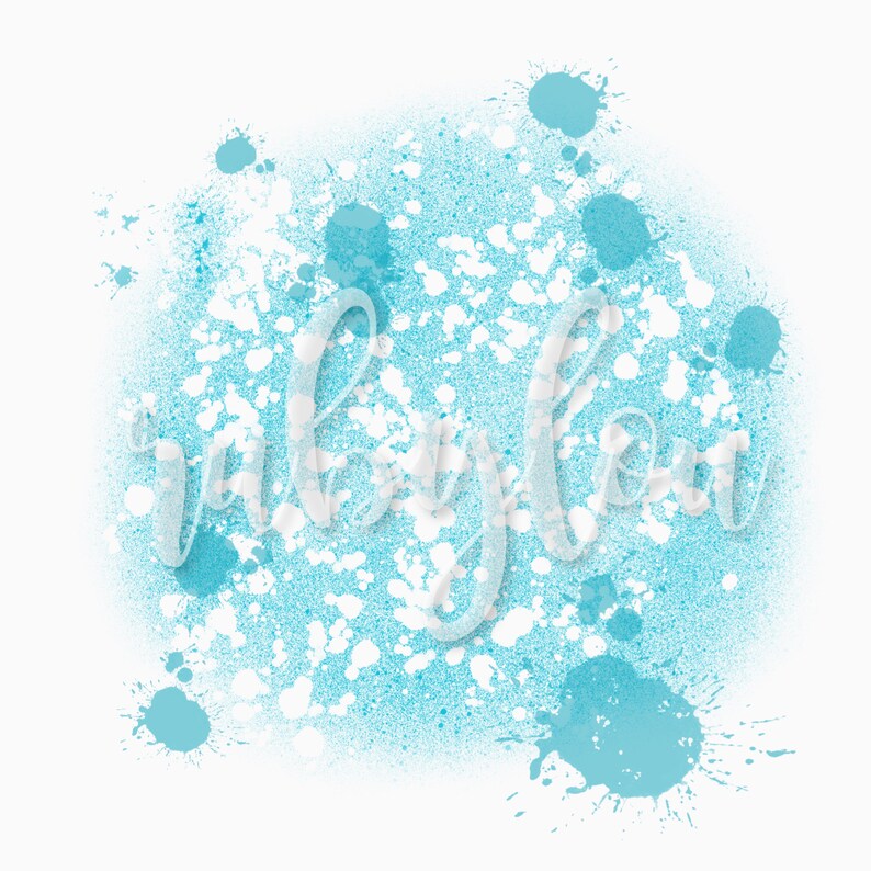 Paint Splatter Teal Paint Splatters Bleached Shirts - Etsy