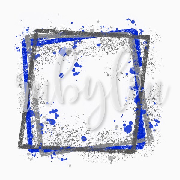 Royal Blue Paint Splatter - Etsy