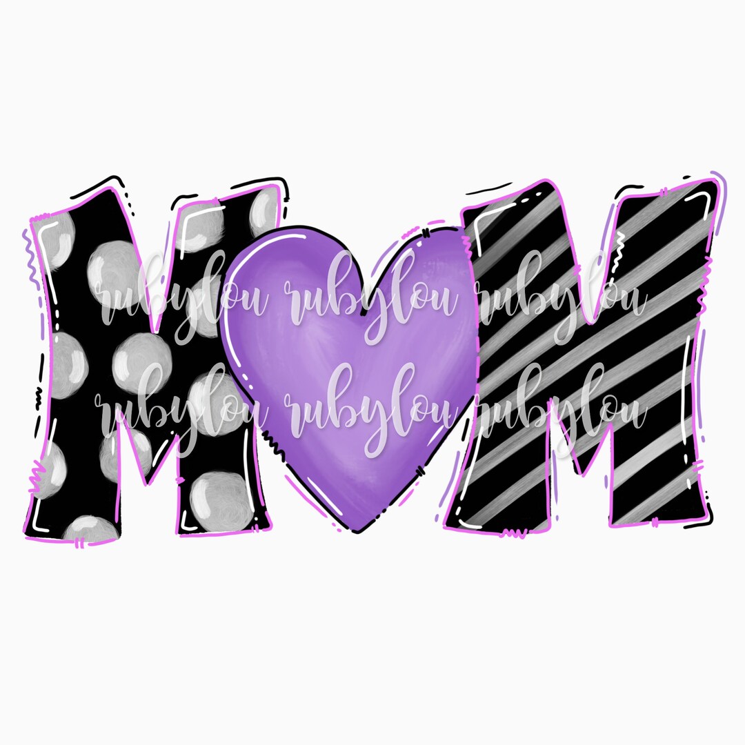 MOM Doodle Letters | Sublimation Design Hand Drawn I Printable Artwork ...