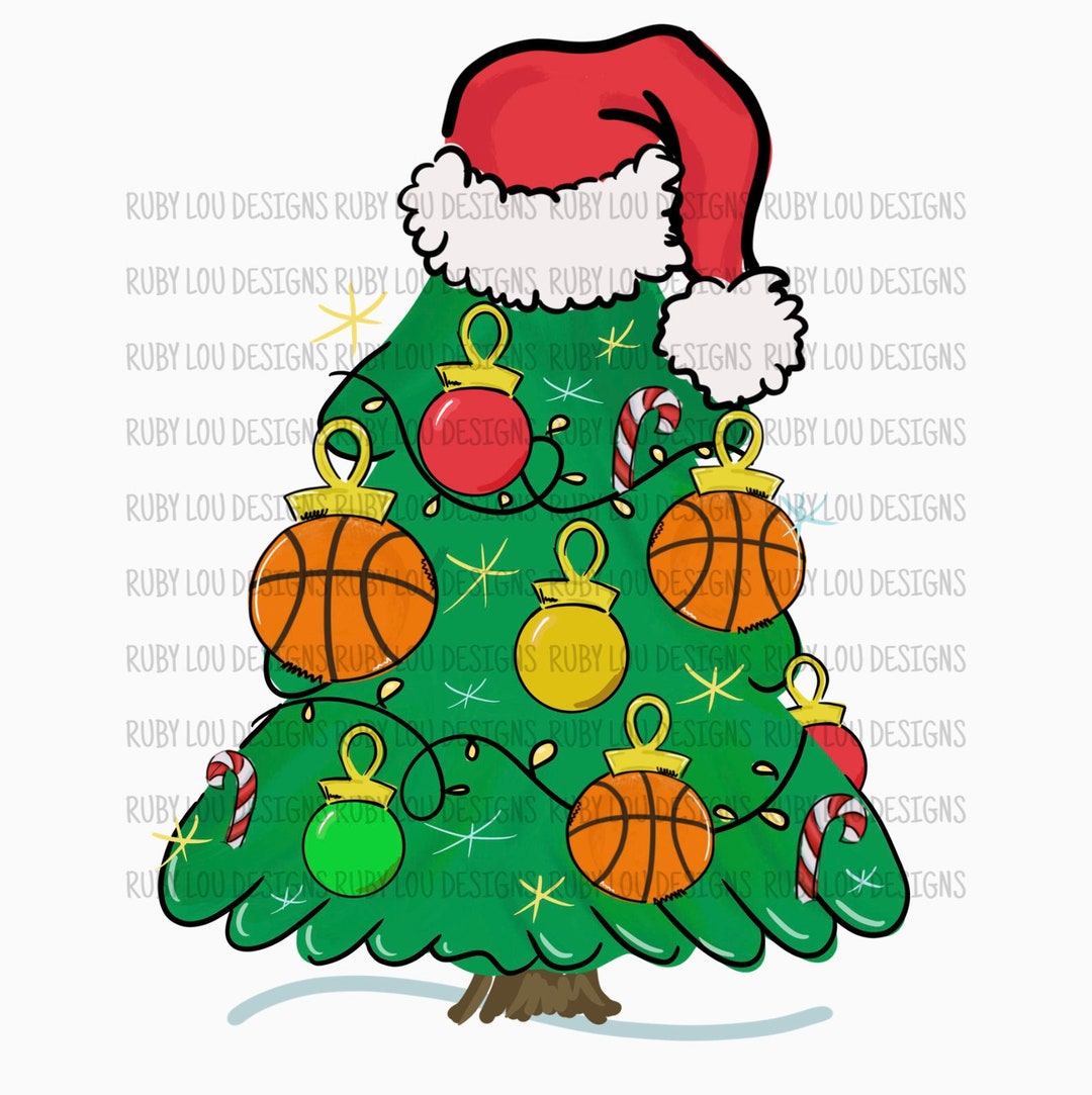 Basketball Christmas Tree | Digital Download | Sublimation | Christmas ...