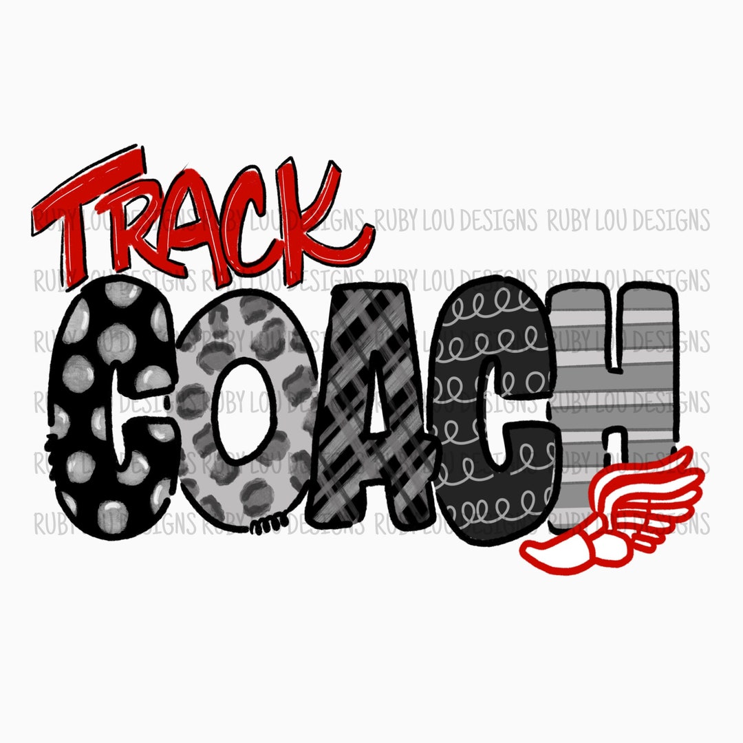 Track COACH Doodle Letters | Sublimation Design Hand Drawn I Printable ...
