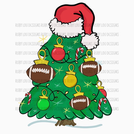 Football Christmas Tree Soccer Football Christmas Tree BirdAtWork