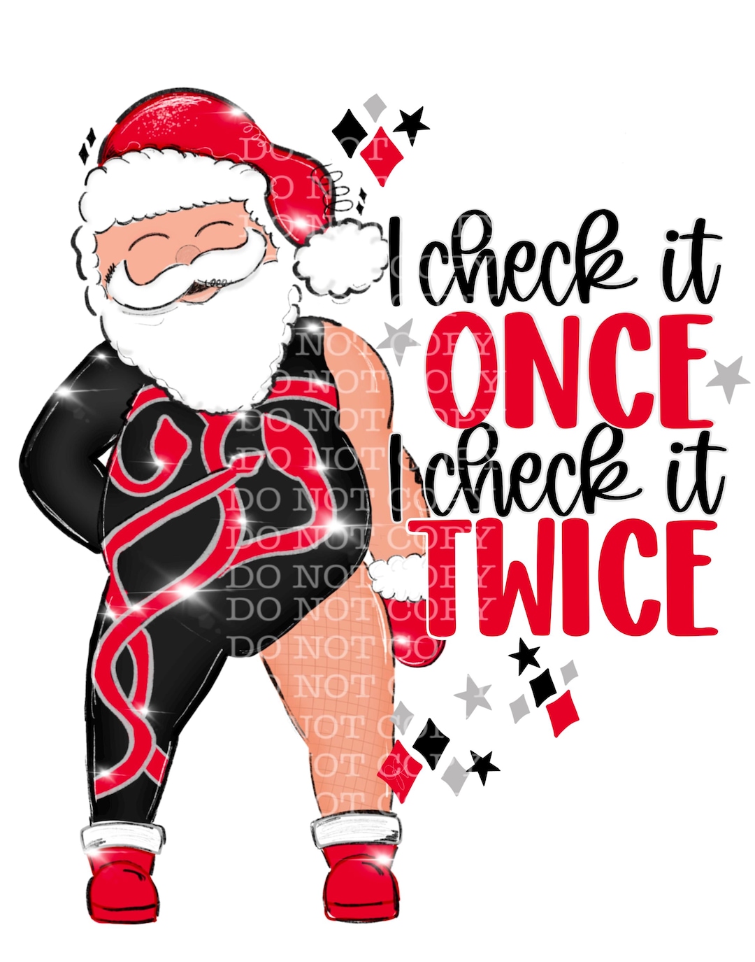 Reputation TV Santa I CHECK It TWICE | Digital Download || Sublimation ...