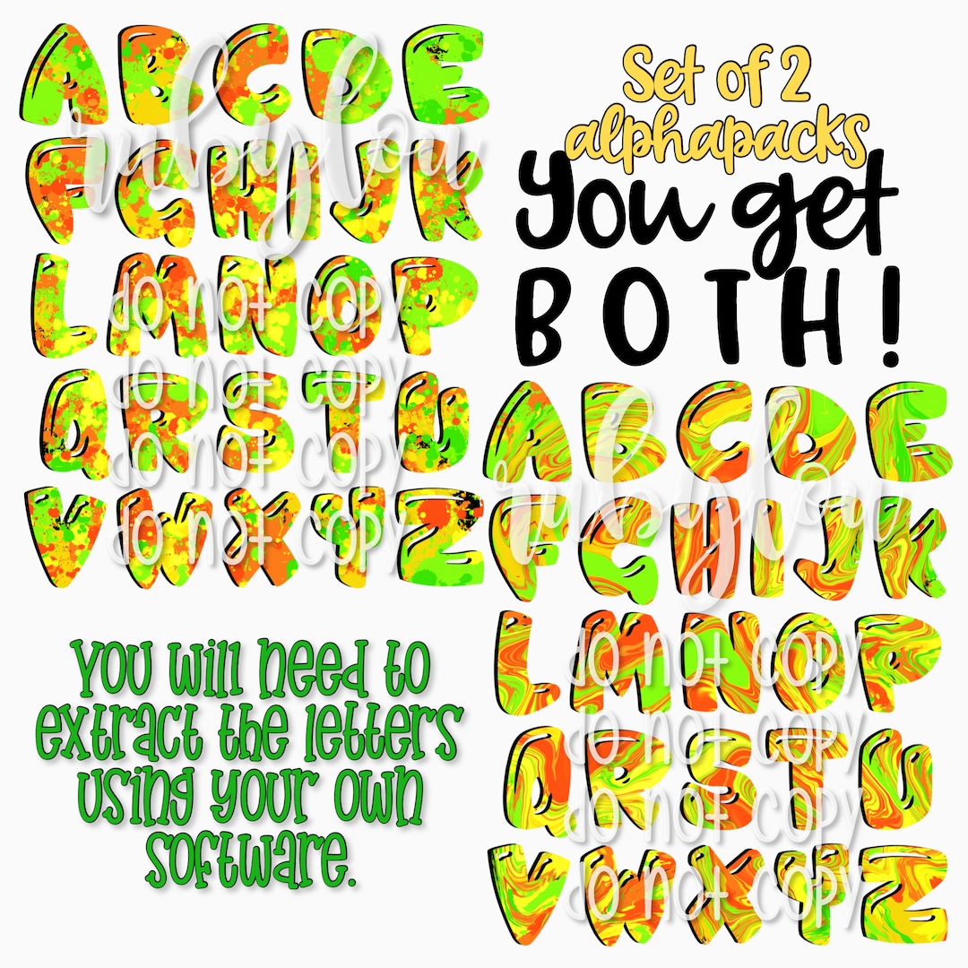 Alphapack Swirl Splatter PNG digital Download Sublimation Design Hand ...