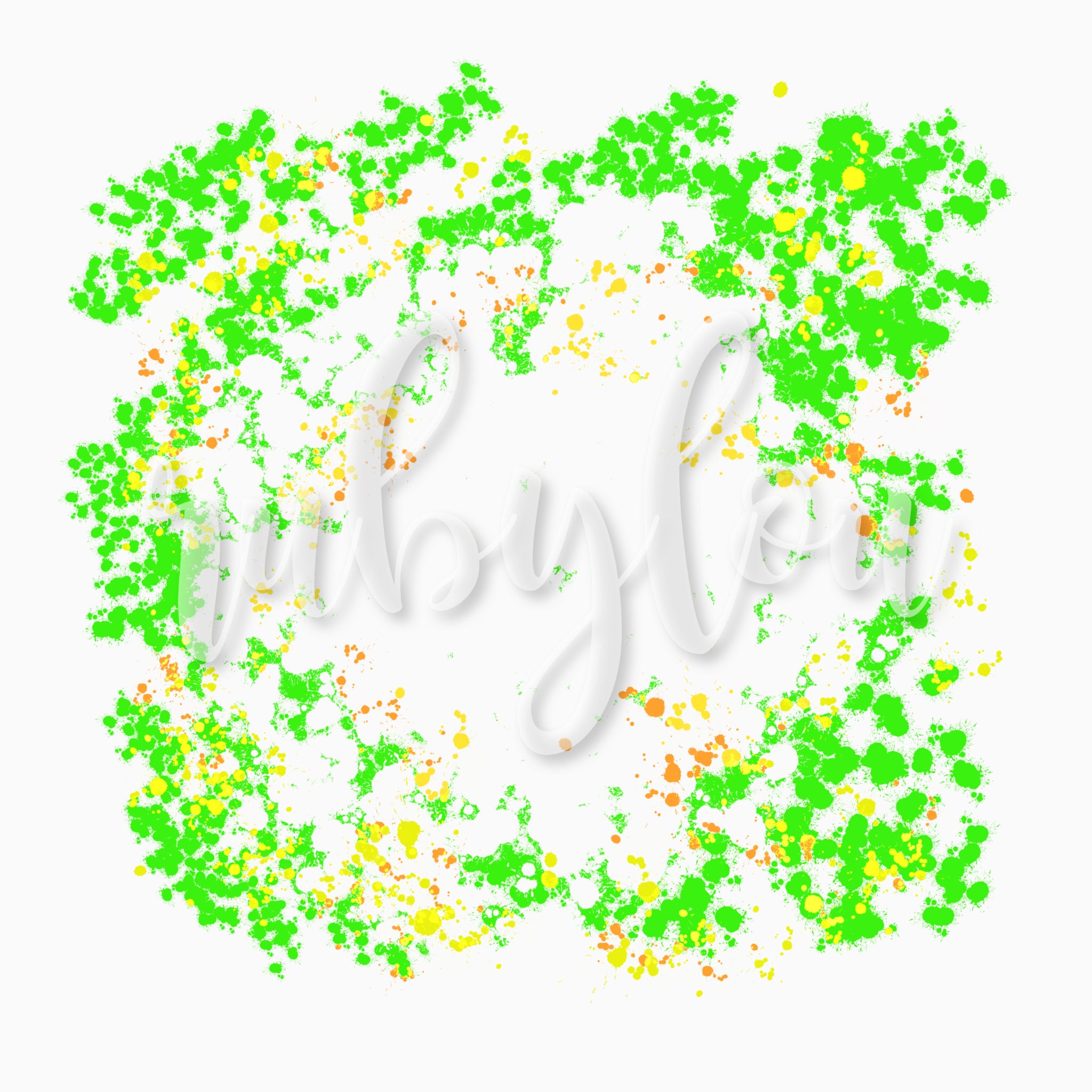 Paint Splatter Lime Green Paint Splatters Bleached Shirts Digital ...