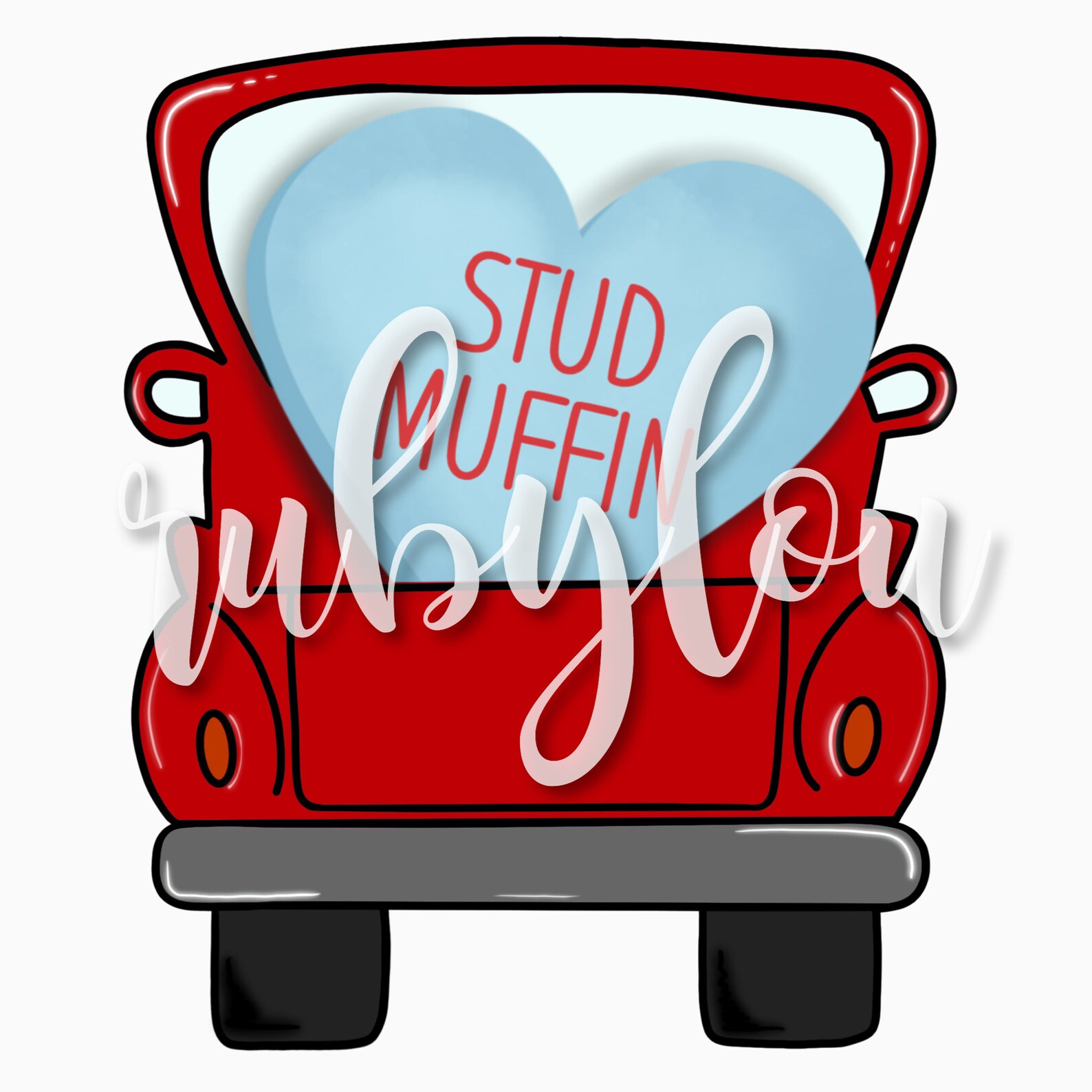 HAND DRAWN PNG Stud Muffin Valentines Day Digital Download - Etsy