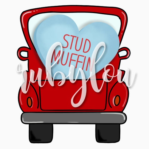 HAND DRAWN PNG Stud Muffin Valentines Day Digital Download - Etsy