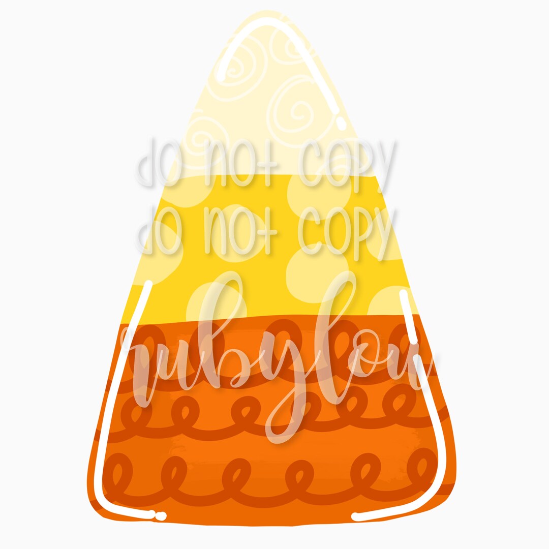 Candy Corn PNG Halloween Doodle | Digital Download | Sublimation Design ...