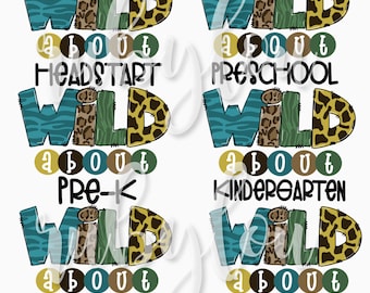 Wild About Reading Animal Prints PNG File Sublimation - Etsy