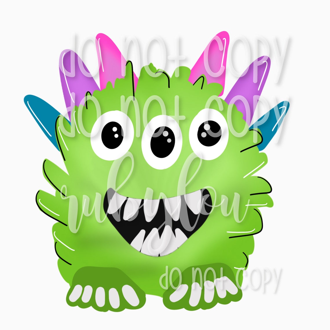 Green Monster Digital Download Sublimation Design Hand - Etsy