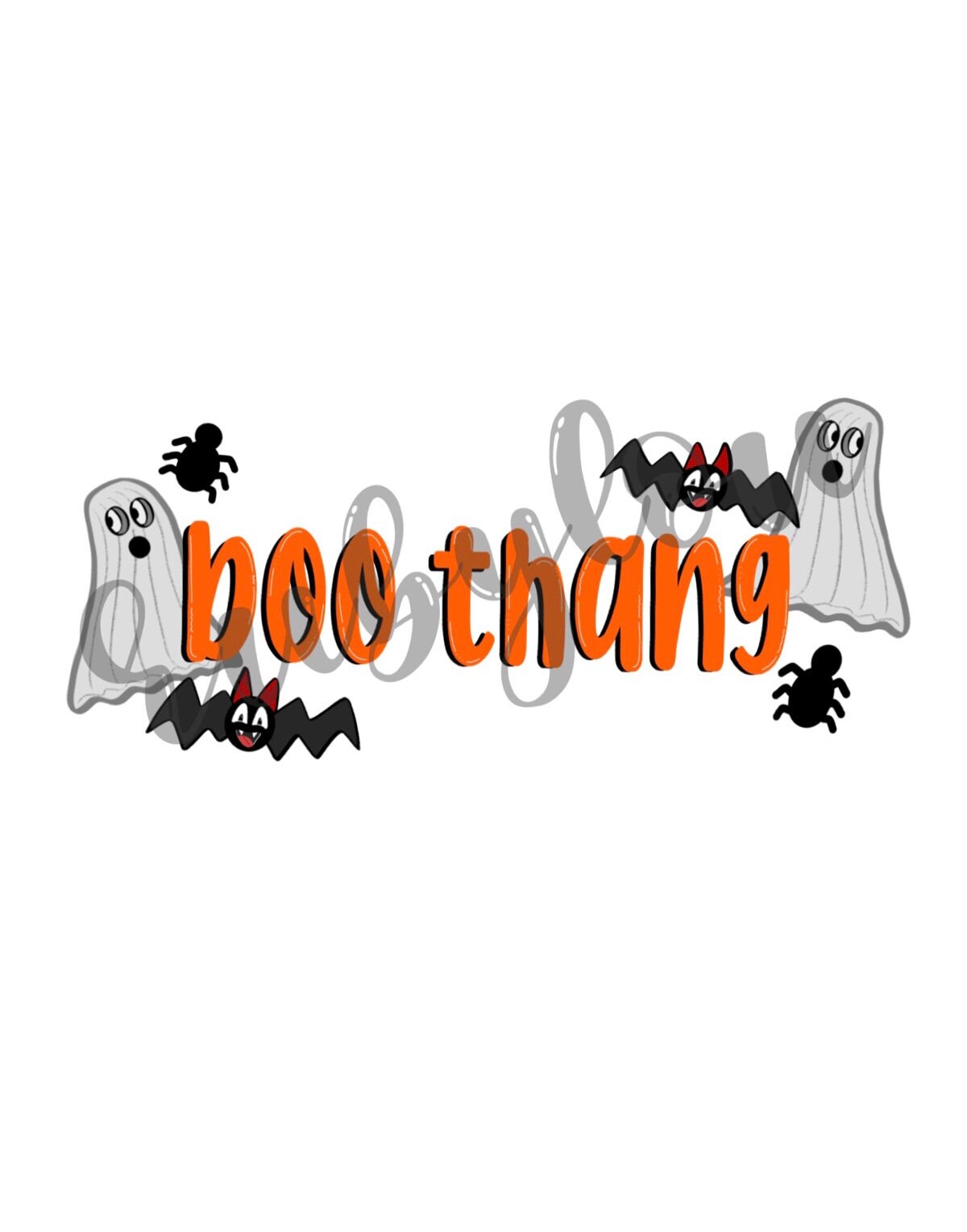 BOO Thang Funny Halloween Hand Drawn Digital Download - Etsy