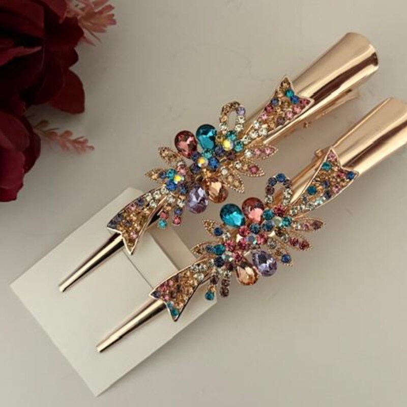 Large Flower Alligator Clip - Etsy UK
