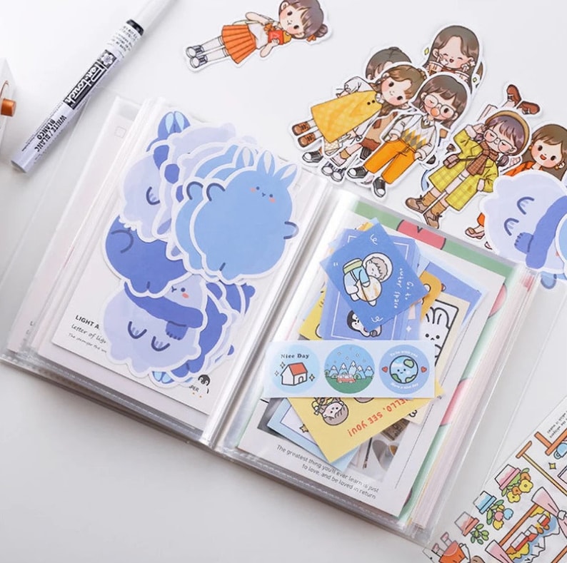 Sticker Storage Book Photo Storage Album Back to School - Etsy
