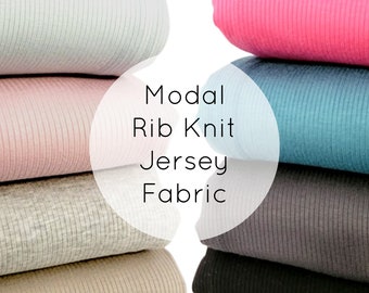 Modal Rib Fabric - Etsy
