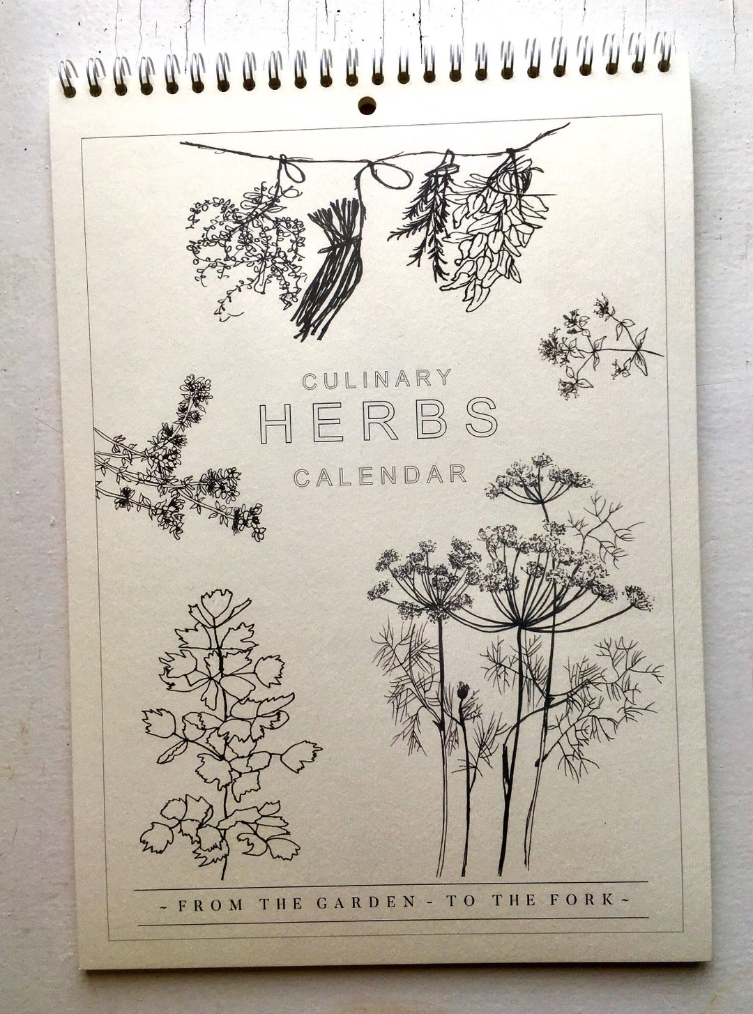Culinary Herbs Perpetual Calendar // A4 Birthdays and Anniversaries ...